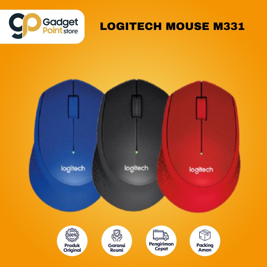 Jual Logitech Mouse Wireless | Wireless Silent Mouse Logitech M331 ...