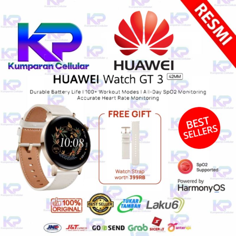 Jual HUAWEI WATCH GT3 GT 3 42MM GARANSI RESMI | Shopee Indonesia