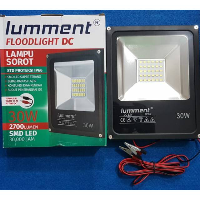 Jual LAMPU SOROT AKI DC 12V 30 WATT 30W LUMMENT / LAMPU TEMBAK AKI 30 ...