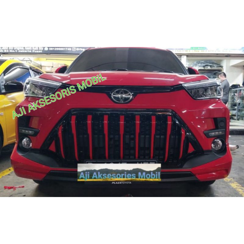 Jual GRILL TOYOTA RAIZE LIST MERAH GRILL RAIZE 2021 2022 | Shopee Indonesia