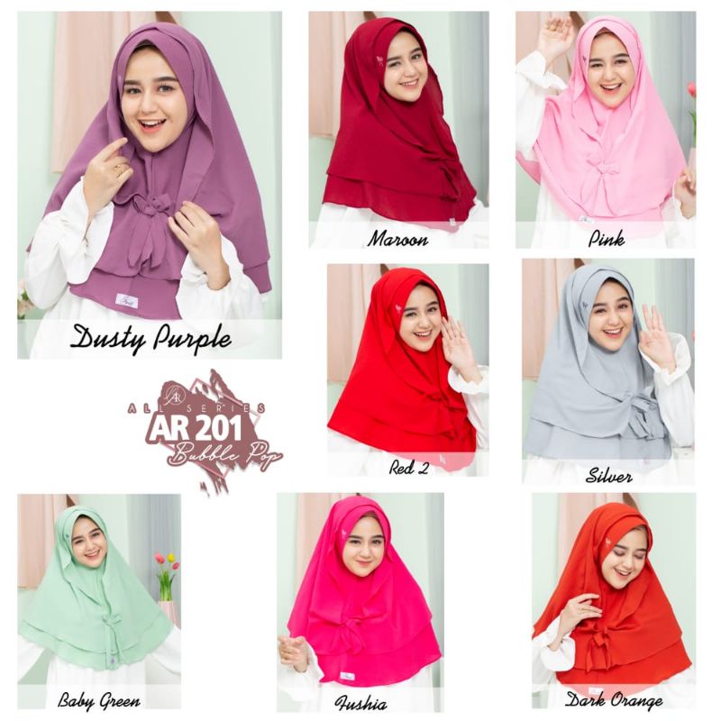 Jual AR 201 by Hijab Ar Rafi [ NEW - Hijab Instan Series ] Hijab Ar ...
