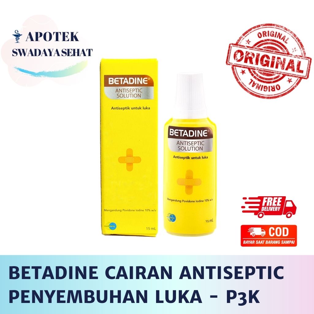 Jual BETADINE ANTISEPTIC 30 ML & 15 ML Solution - Cairan betadin ...