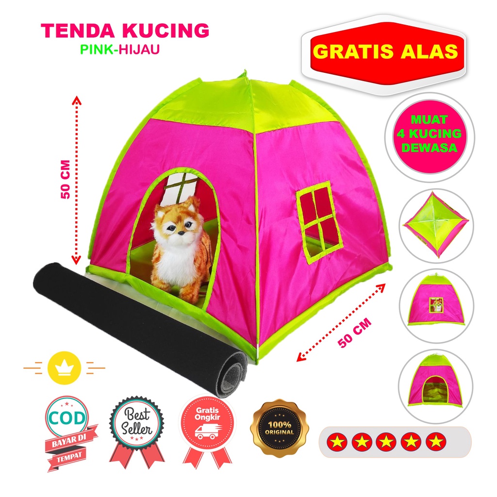 Jual Tenda Pusy, Tenda Kucing, Tenda Meong, Kasur Kucing, Kandang ...