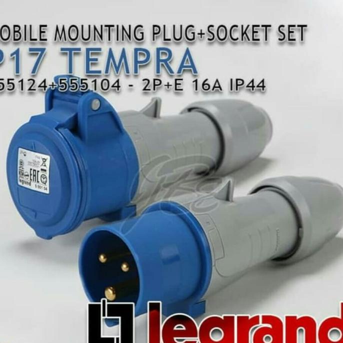 Jual legrand set mobile mounting socket +plug 16A 3pin/2P+E IP44 | Shopee Indonesia