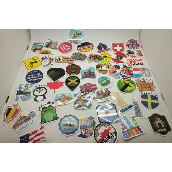 Jual Sticker Koper Rimowa / Travel Label Famous Country / Stiker Negara ...