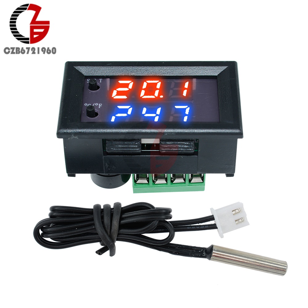 Jual PREORDER 12V 110V 220V LED Digital Thermostat Temperature ...