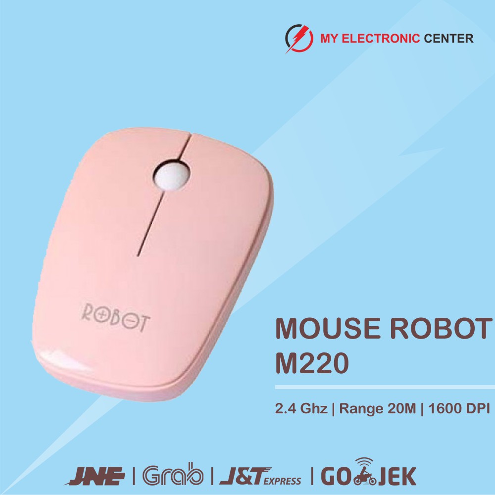 Jual Mouse Wireless Robot M220 2.4G Optical Mouse For Komputer PC ...