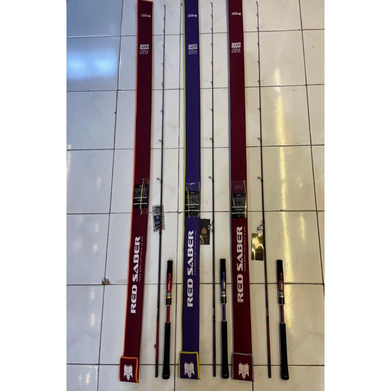Jual Joran Tridentech Red Saber Light Cast & Jig Game | Shopee Indonesia
