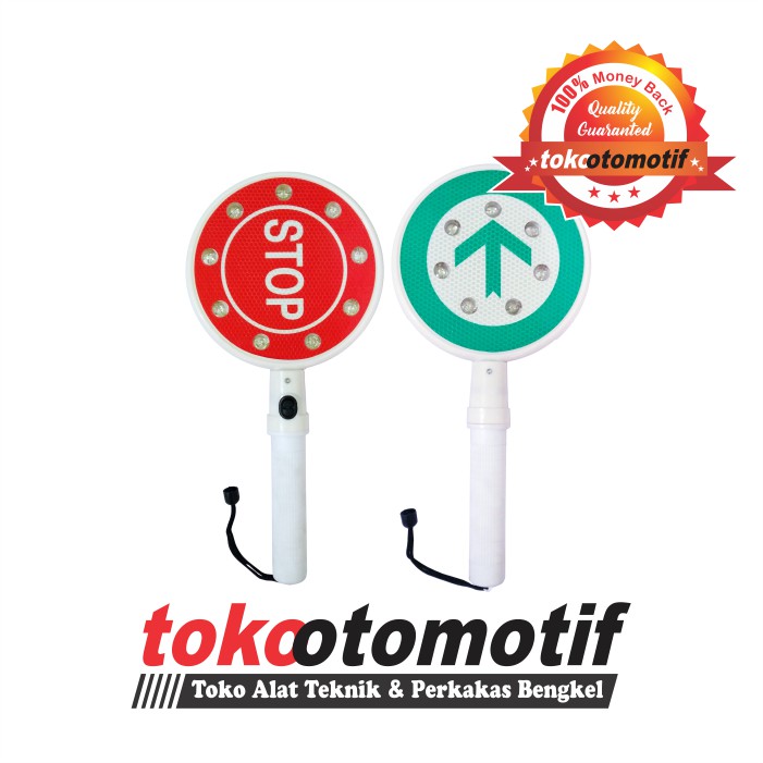 Jual Lampu Sign Stop / Lampu Parkir / Rambu Tangan Elektronik Portabel ...
