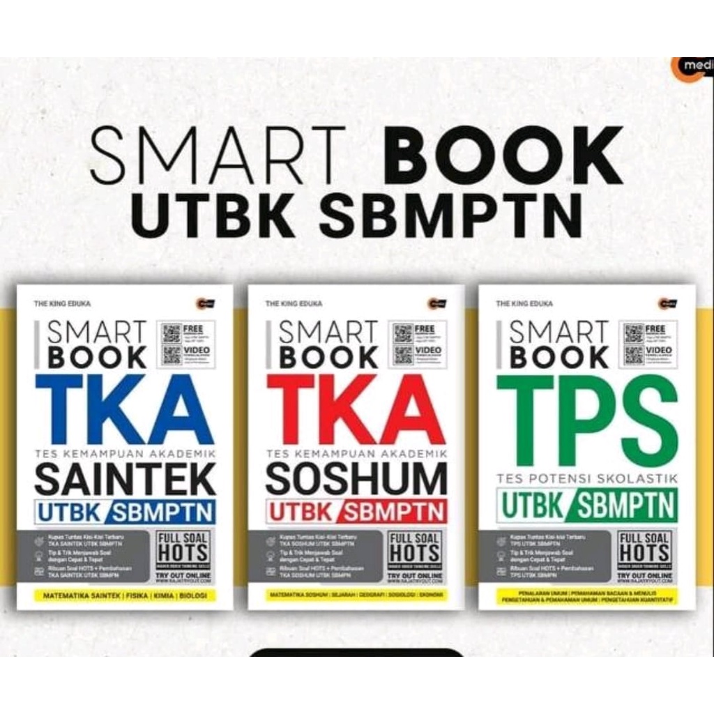 Jual AG - SMART BOOK: TPS UTBK SBMPTN, TKA SAINTEK, & TKA SOSHUM (100% ORIGINAL) | Shopee Indonesia