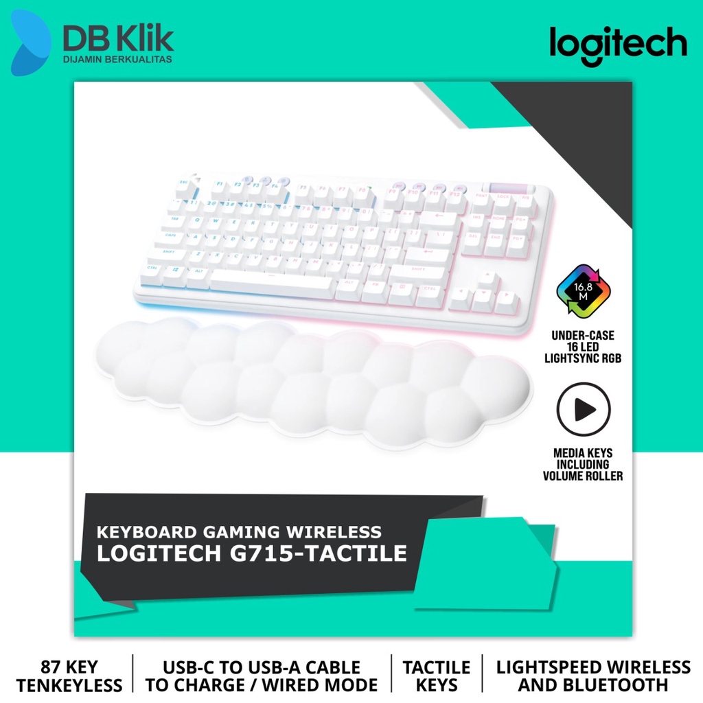 Jual Keyboard Gaming Logitech G715 Wireless RGB - Tactile (920-010467 ...
