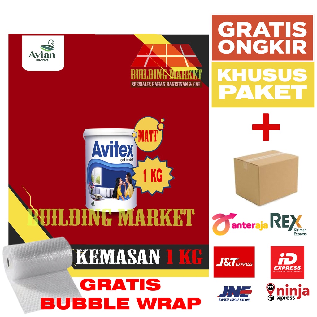 Jual CAT PLAFON GYPSUM GRC TRIPLEK CAT AVIAN BRAND CAT TEMBOK AVITEX ...
