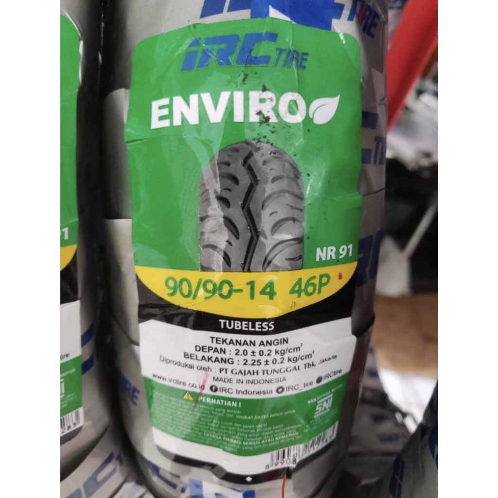 Jual Ban Motor IRC Enviro 90/90-14 Tubeless Matic | Shopee Indonesia