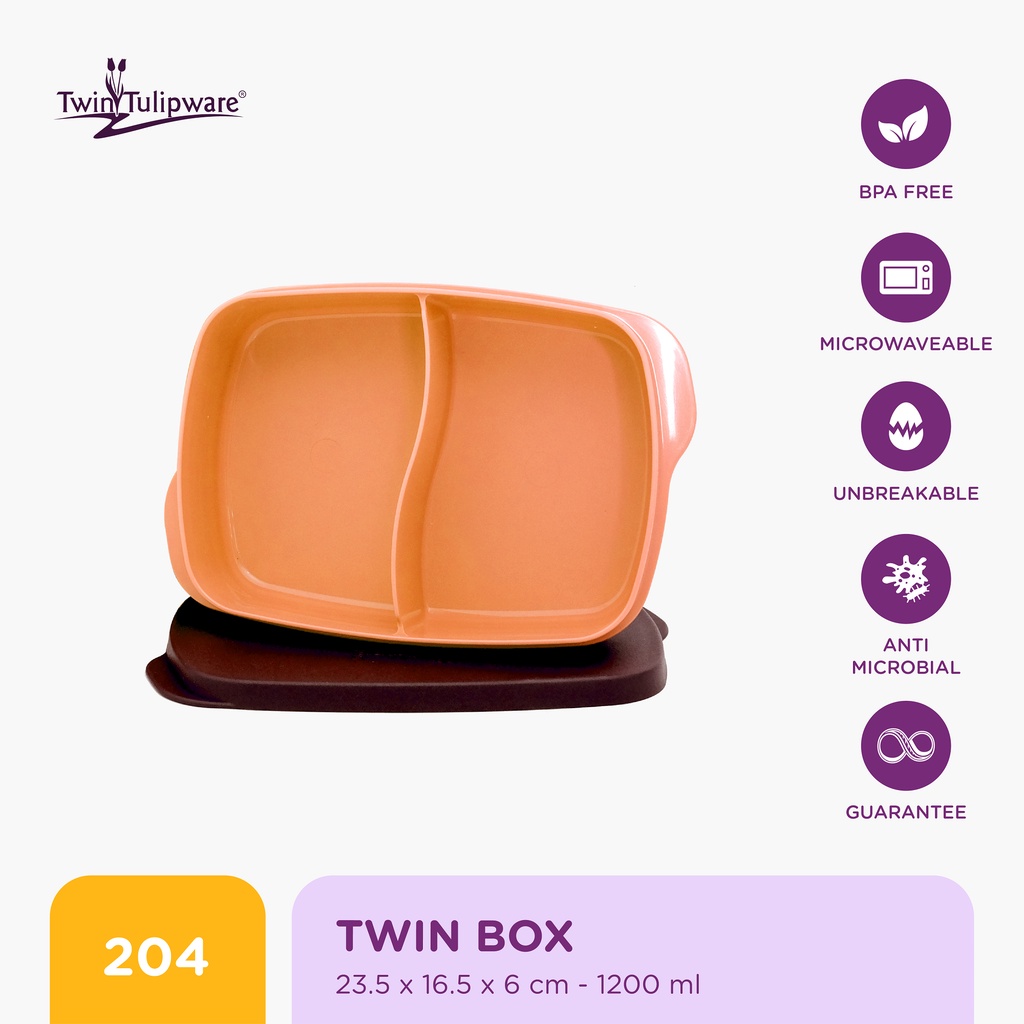 Jual Twin Tulipware Twin Box Tempat Bekal | Shopee Indonesia
