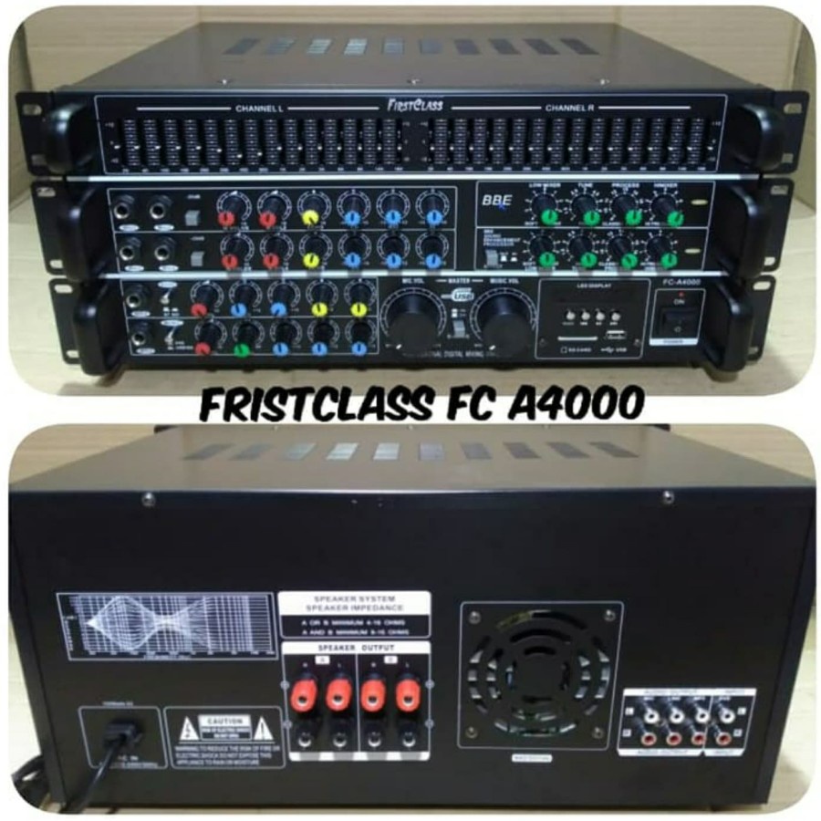 Jual FIRSTCLASS FC A4000/A4300/A3000 PROFESIONAL AUDIO AMPLIFIER ...