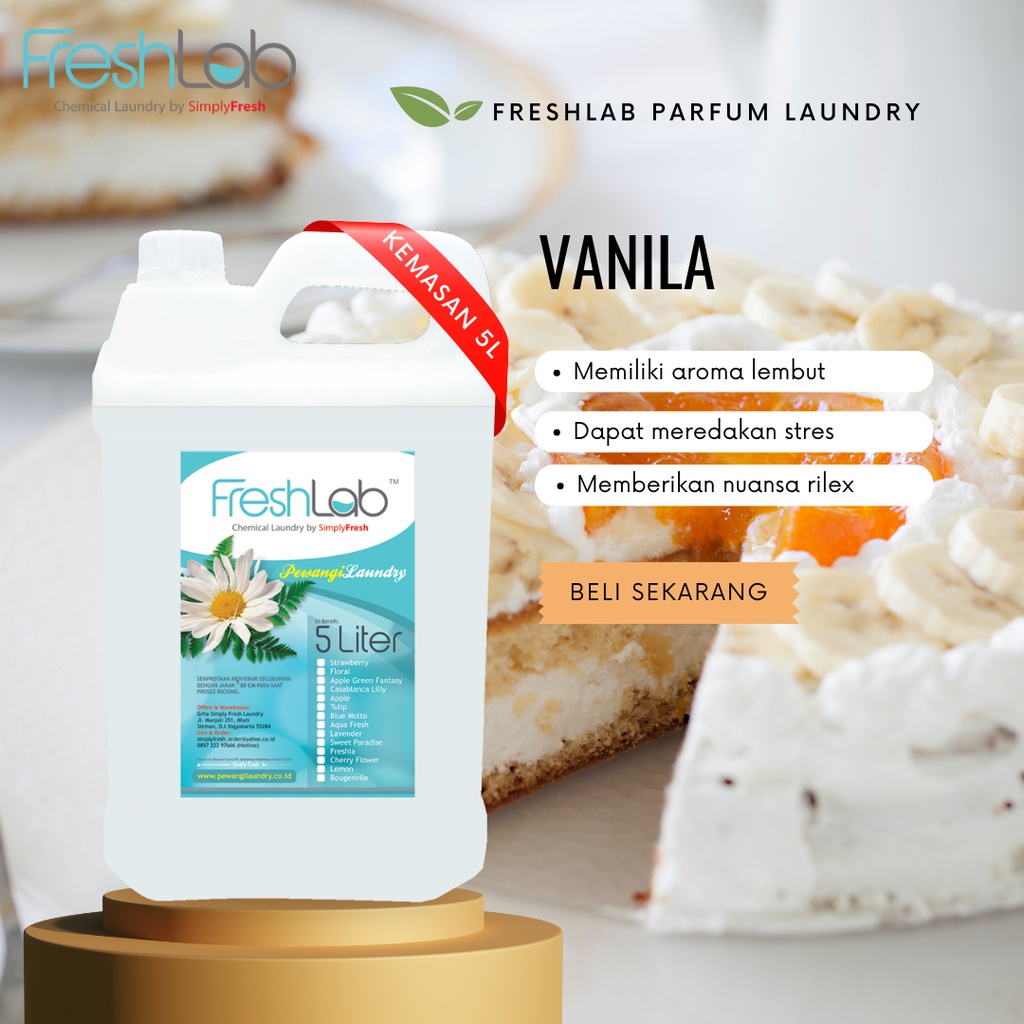 Jual Parfum Laundry Aroma Vanila 5000ML FRESHLAB | Shopee Indonesia