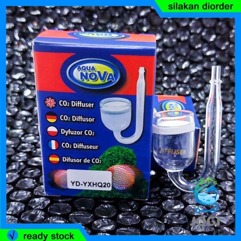 Jual Diffuser Co2 AQUA NOVA Glass Diffuser Aquarium Aquascape - 20mm ...