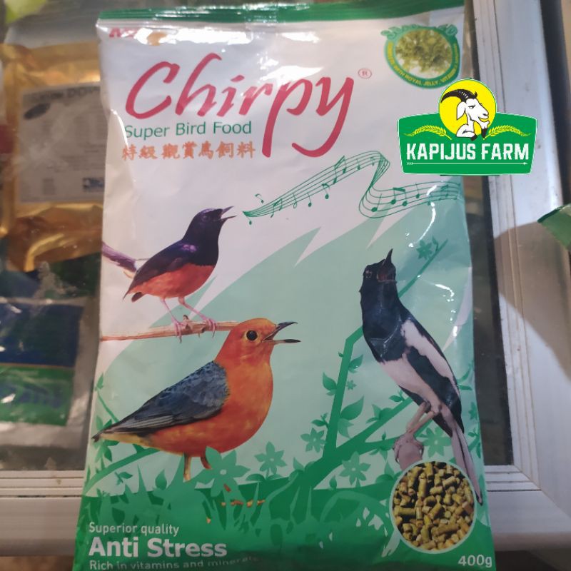 Jual Pakan Burung Chirpy Super Bird Food Chirpy Hijau | Shopee Indonesia