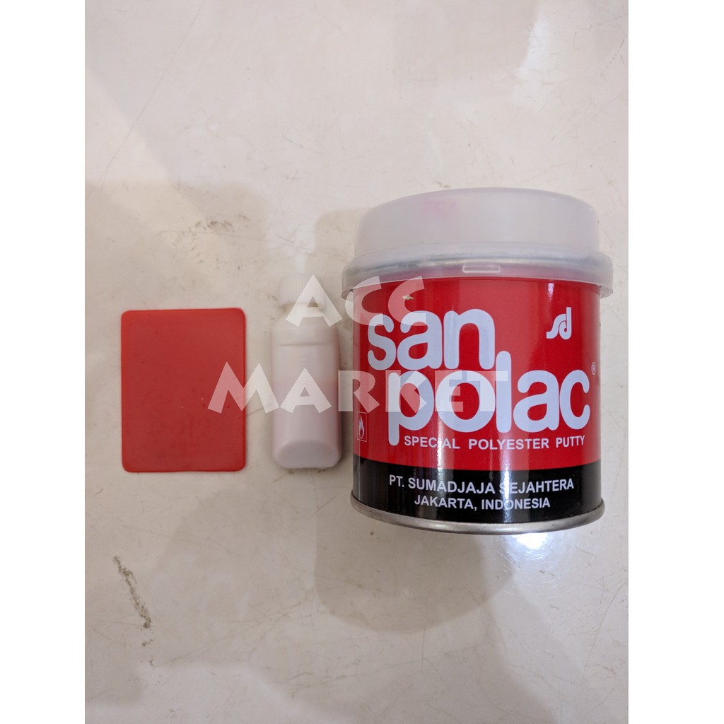 Jual Dempul Putty Sanpolac 250G Besi Logam Plastik | Shopee Indonesia