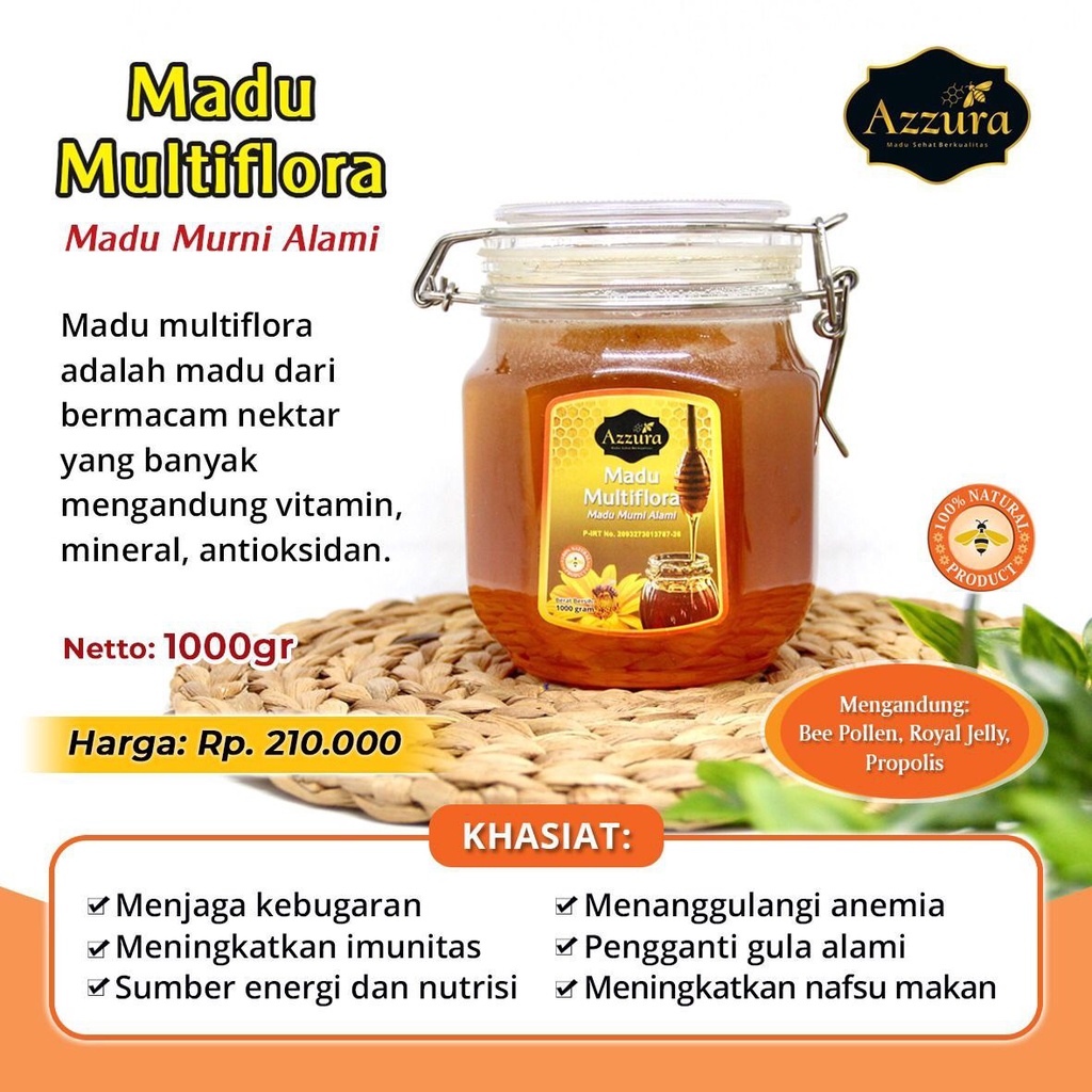 Jual Madu Murni Multiflora - Madu Herbal Multiflora - Madu Aroma Seribu ...