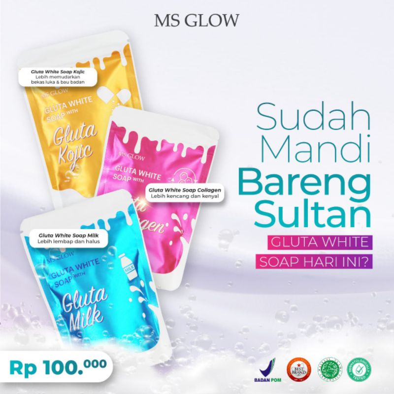 Jual GLUTA WHITE SOAP with gluta milk | Shopee Indonesia