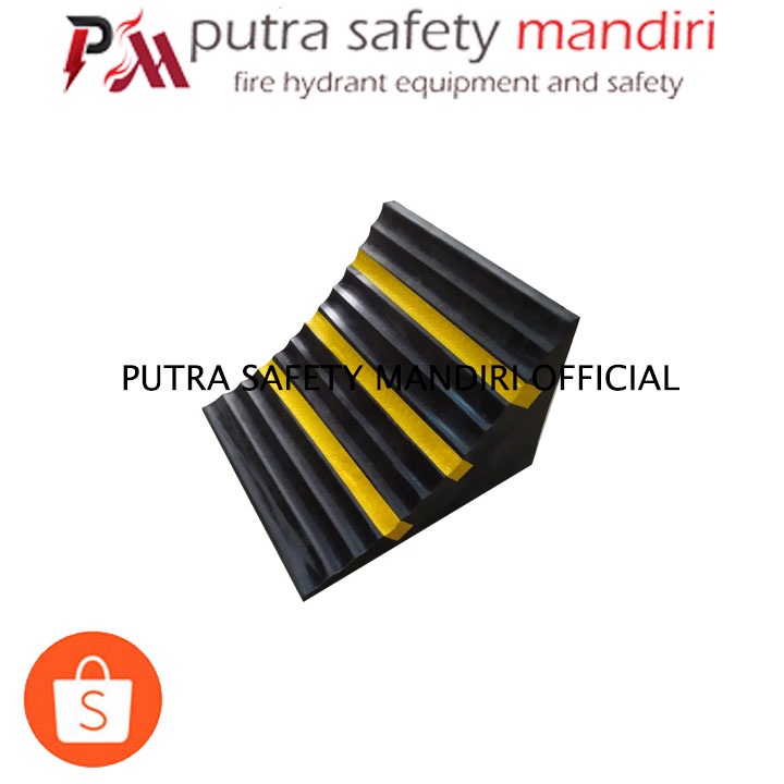 Jual WHEEL STOPPER CHOCK PORTABLE BANTALAN GANJAL BAN MOBIL TRUK BUS ...