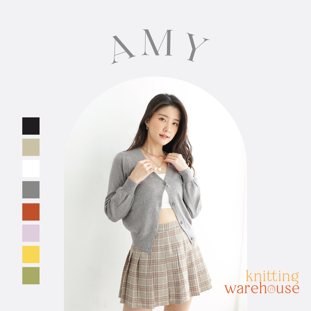 Jual Amy Cardigan Basic Soft Knit by Knitting Warehouse TM (W8802 ...