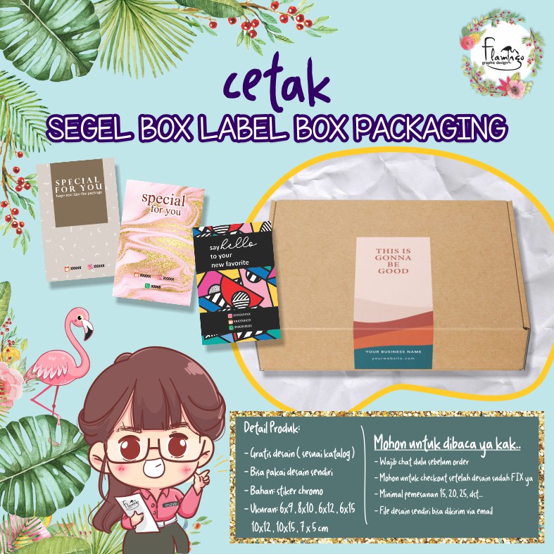 Jual SEGEL BOX / LABEL BOX PACKAGING / STICKER PACKAGING / STIKER BOX ...