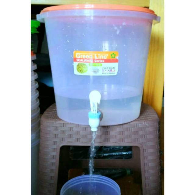 Jual Kran portable 16 liter/kran cuci tangan/ember kran#kranportable ...