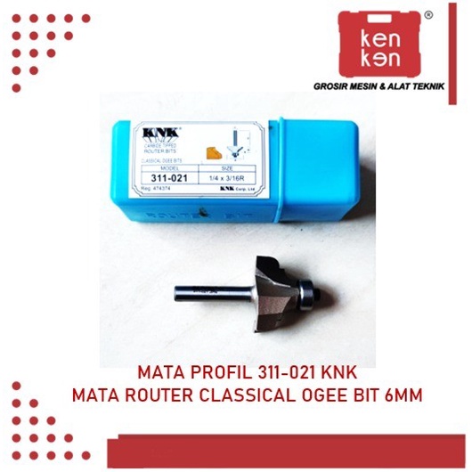 Jual KNK Mata Router MATA PROFIL KAYU 311-021 CLASSICAL OGEE 4MM KNK | Shopee Indonesia
