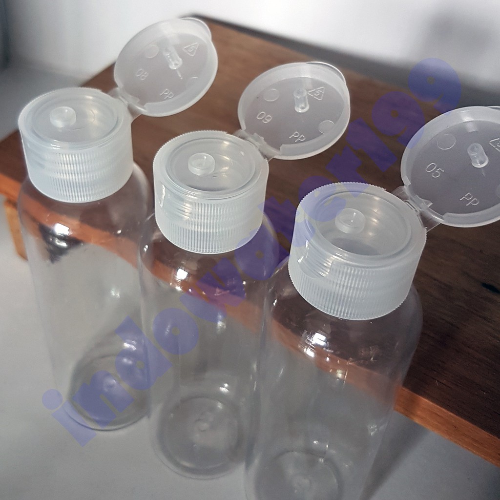 Jual BOTOL PLASTIK 100 ML TUTUP FLIPTOP | Shopee Indonesia