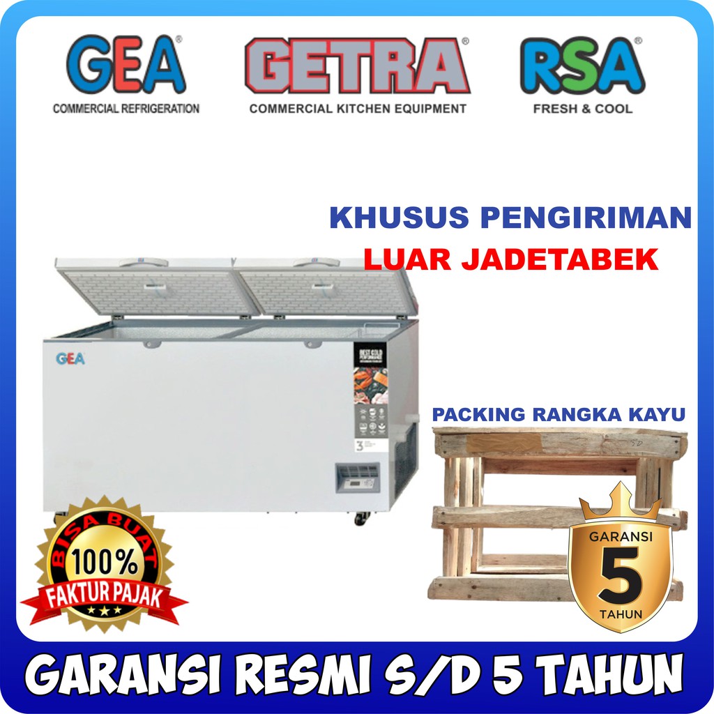 Jual Gea Ab-600-r Ab 600 r Chest Freezer Box 500 Liter Garansi Resmi ...