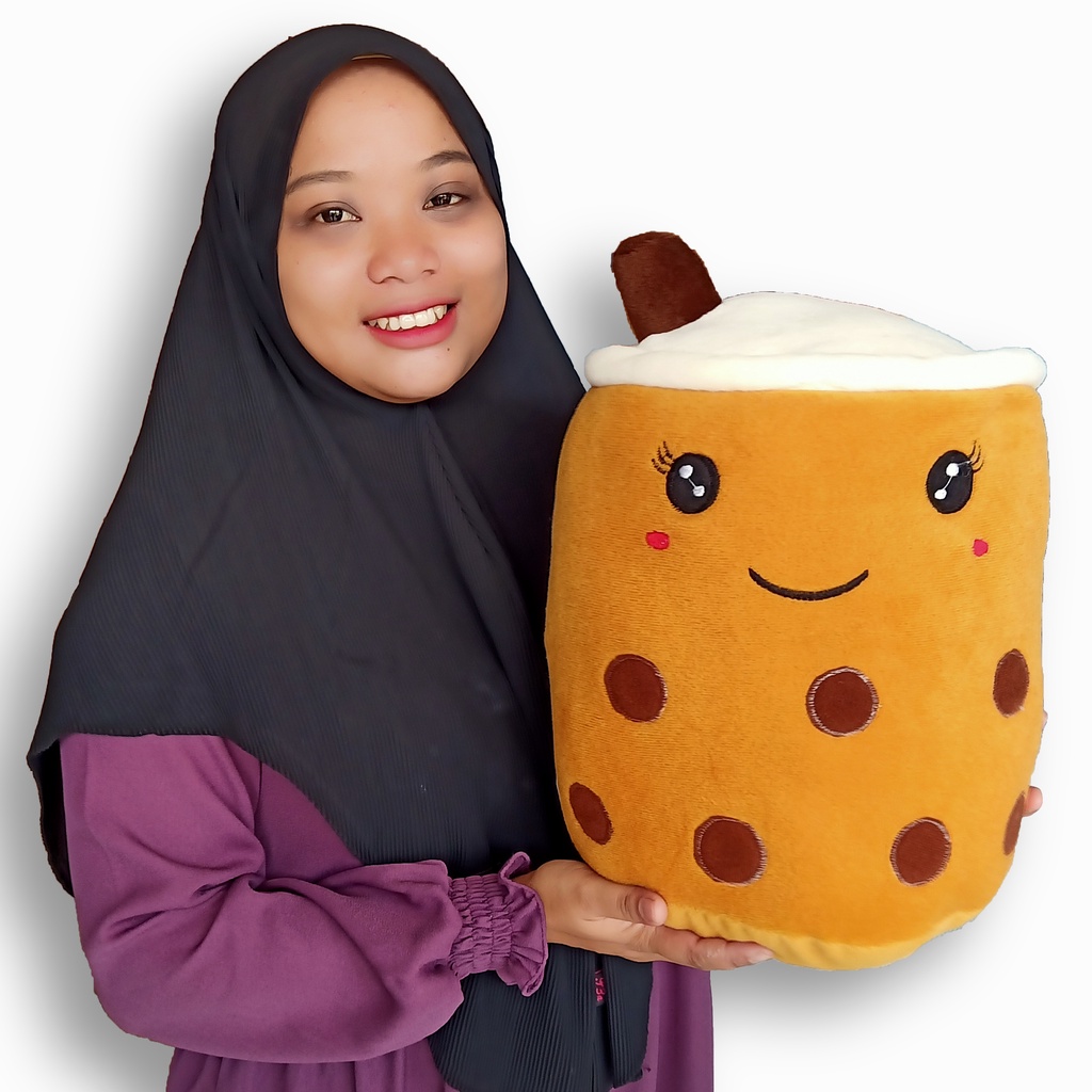 Jual Boneka bentuk Minuman Boba Bubble Milk Tea ukuran XL 30cm | Shopee ...