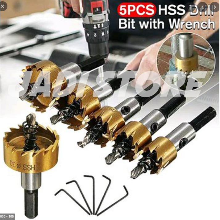 Jual Mata Bor Lubang Mata Bor Plong Mata Bor Besi Kayu Plastik Pipa ...