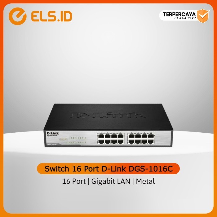 Jual Switch Hub 16 Port D-Link DGS-1016C | Shopee Indonesia
