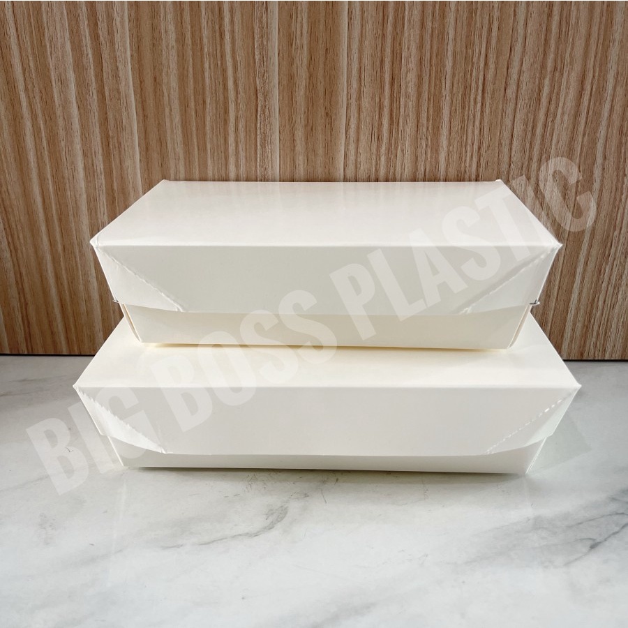 Jual Paper Lunch Box / Kotak makan Kertas / Halal MUI / Food Grade ...