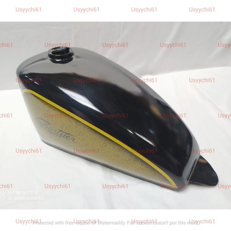 Jual Tangki Cat Sportster Harley Chopper Japstyle Bobber Custom Gold ...