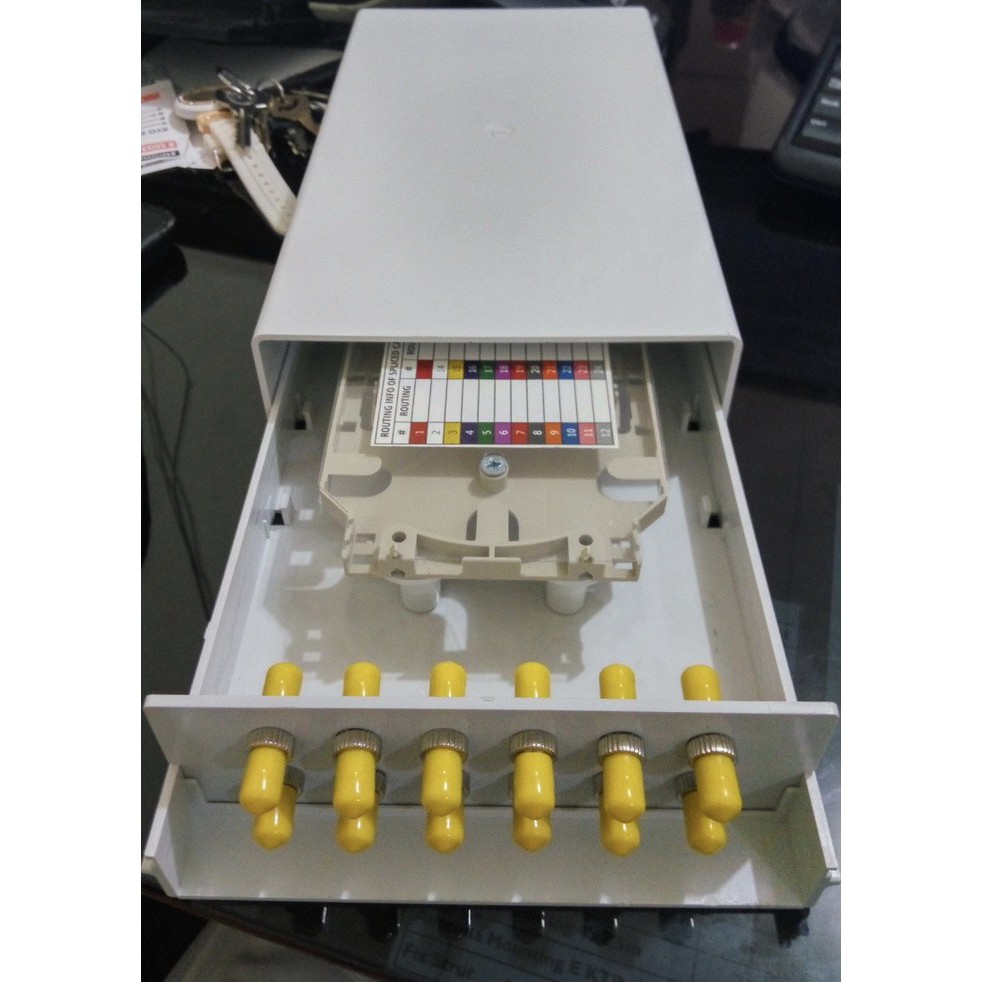 Jual Mini OTB ST 12 core / wallmount mini 12 core ST include pigtail ST ...