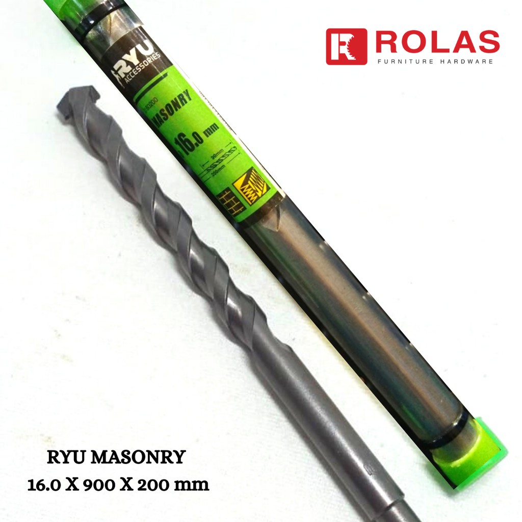 Jual RYU MASONRY 16.0 X 90 X 200 mm AC-DB098 / MATA BOR BETON / MATA ...