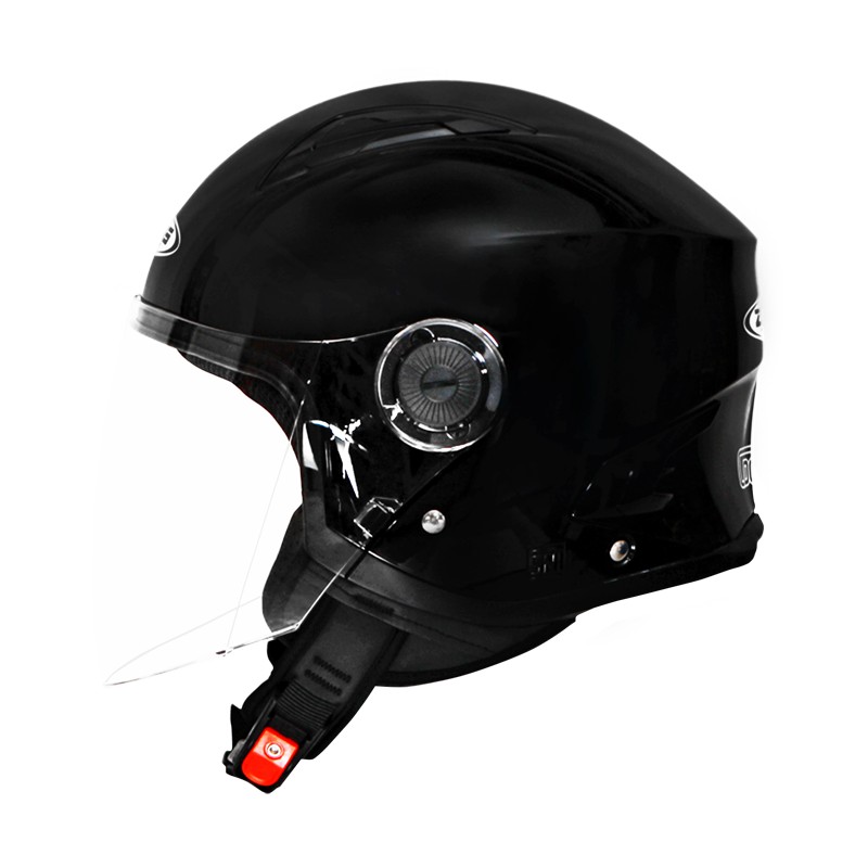 Jual Helm Half Face Zeus 617 Black Glossy | Shopee Indonesia