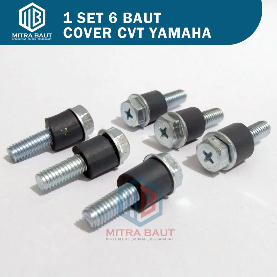 Jual [ Paket 1 Set 6 Baut ] Baut Cover Cvt Yamaha / Baut Cover Nmax ...
