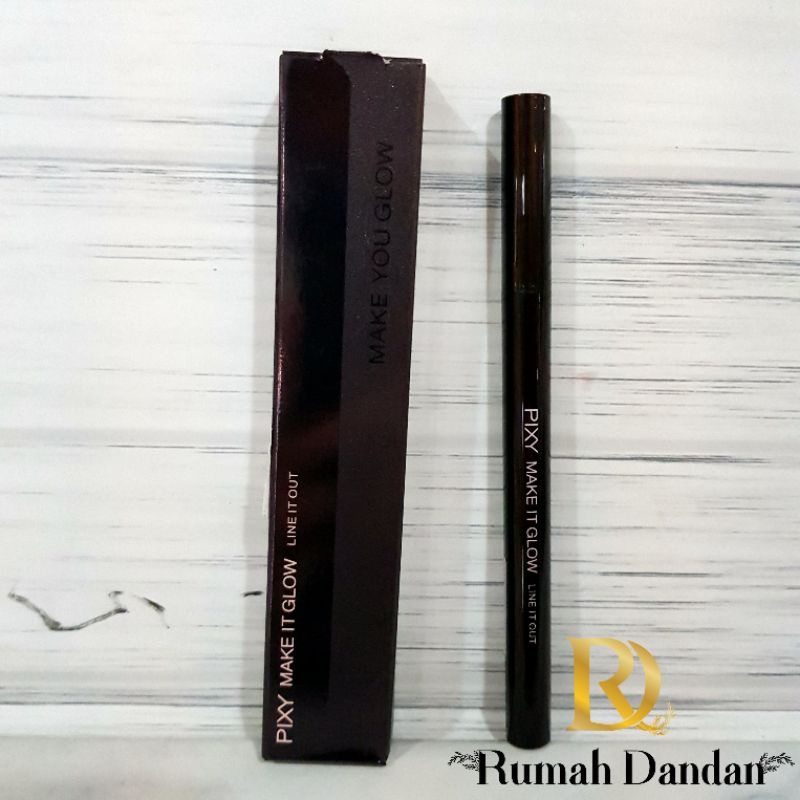 Jual Pixy Matte It Glow Line it Out 01 Jet Black | Shopee Indonesia