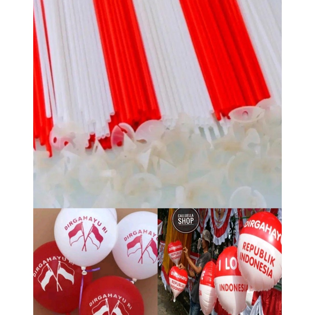 Jual BALON MERAH PUTIH & STICK BALON MERAH PUTIH | PERNAK PERNIK ...