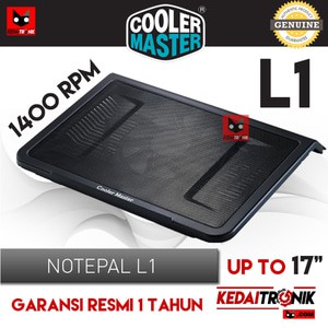 Jual COOLER MASTER NOTEPAL L1 Fan Notebook Laptop Cooling Pad Big ...