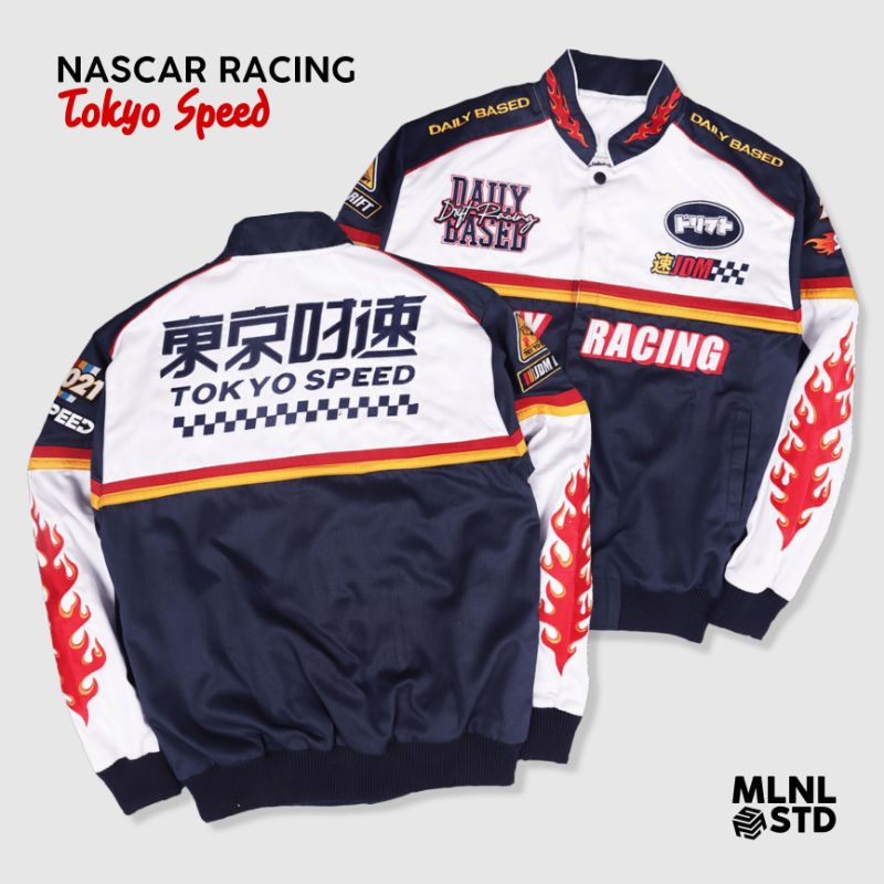 Jual Nascar Jacket Tokyo Speed Bordir Original Racing Jacket Bordir Jaket Racing Motor Sunmori ...