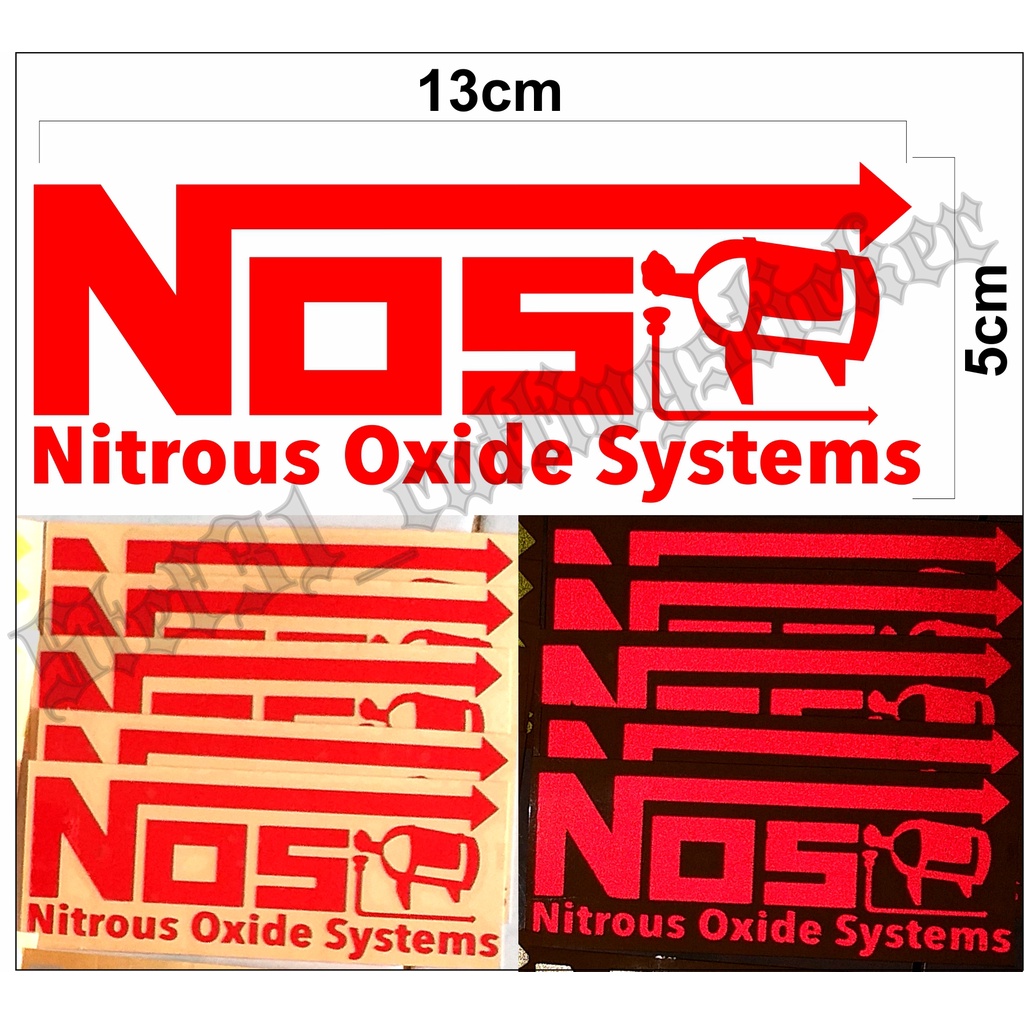 Jual Sticker cutting logo NOS, stiker logo NOS | Shopee Indonesia