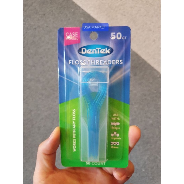 Jual Dentek Floss Threaders isi 50 ORI USA | Shopee Indonesia