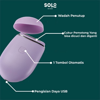 Jual SOLO RIVER Alat mencukur Mini Lady Shaver / Pencukur Bulu kaki ...