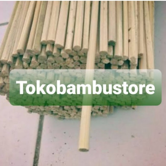 Jual Stik bambu bulat P 50 cm diameter 5 6 mm isi 50 batang super ...