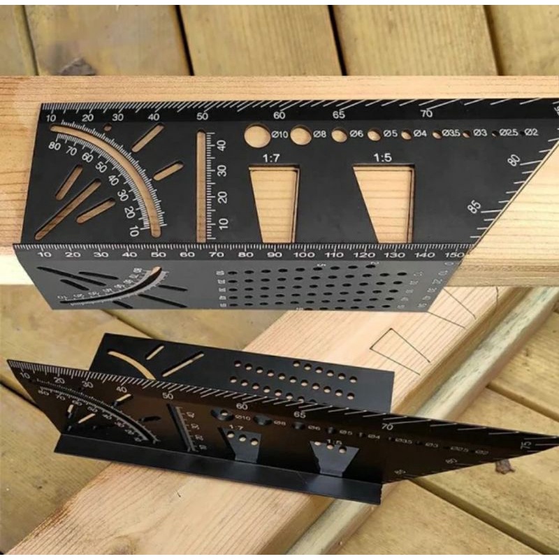 Jual Penggaris siku tukang 3D Marking Line 3D ALUMINIUM Penggaris Siku ...